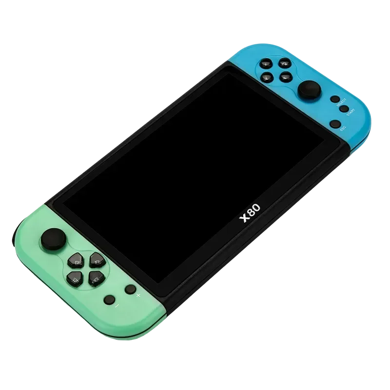 X80 Portable Handheld Game Player Console Arcade 7 Inch Screen Quad ...