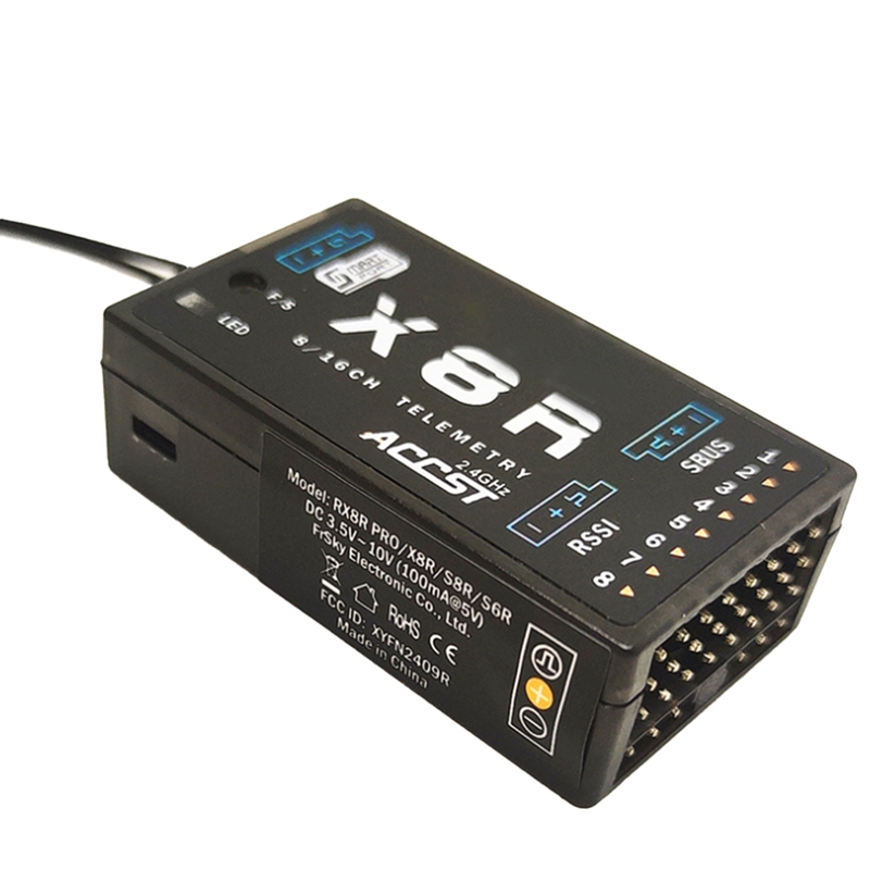 X8R 8Ch/16ch 2.4ghz Receiver W/ Antenna for TX16S TX18S JUMPER XJT X9D ...