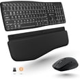 X9 Backlit Wireless Keyboard and Mouse (Bluetooth + 2.4G) Ergonomic ...