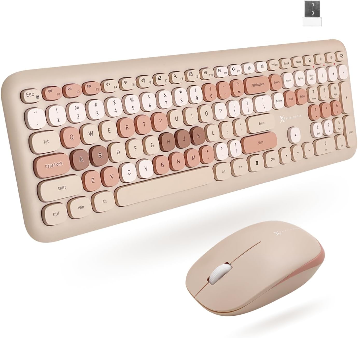 X9 Colorful Keyboard and Mouse Wireless - 2.4G Aesthetic Wireless ...