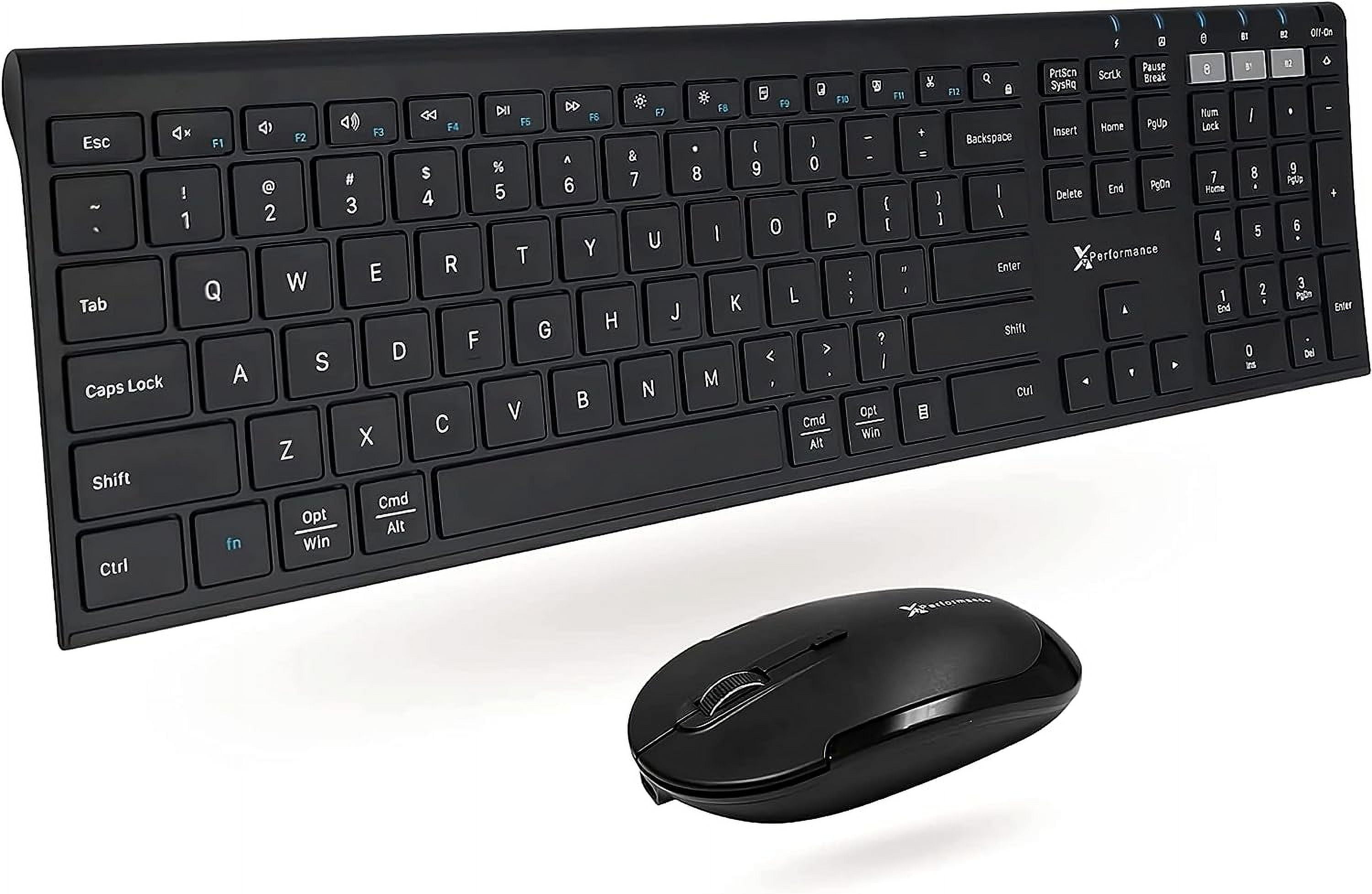 X9 Performance Bluetooth Keyboard and Mouse Combo - (Dual BT + 2.4G ...