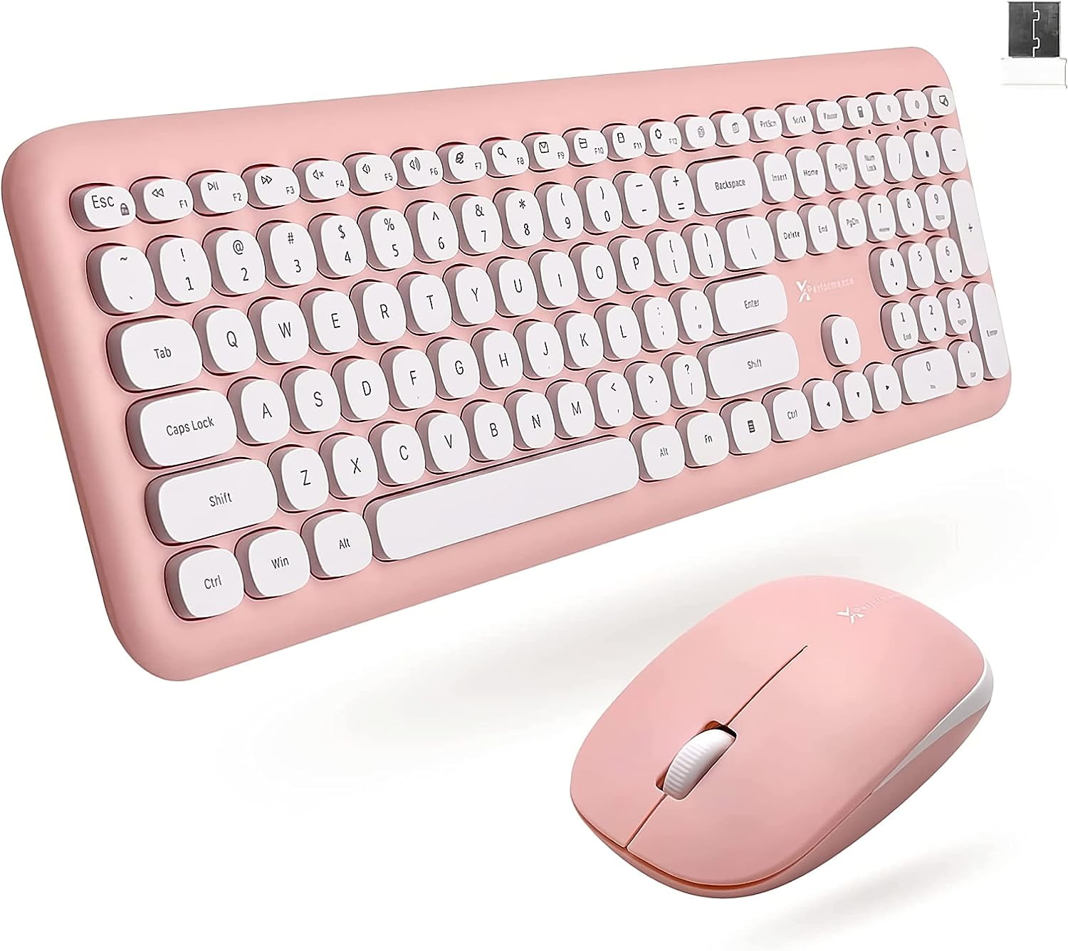 X9 Performance Pink Keyboard and Mouse Combo - 2.4G Wireless ...