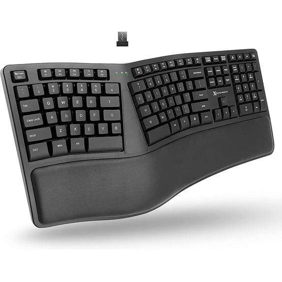 X9 Wireless Ergonomic Keyboard - Prioritizing Your Comfort - Full-Size ...