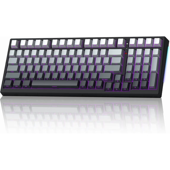 X98 Mechanical Keyboard, Backlit Custom Gaming Keyboard with Number Pad ...