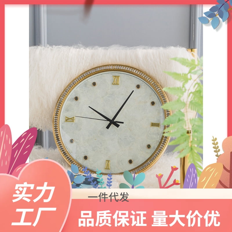 X9ig Wholesale American-Style Atmospheric Living Room Wall Clock Retro ...