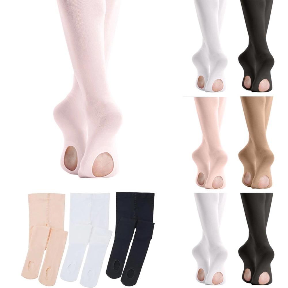 XADYUY 1/2/3 Pairs Girls Dance Tights Size 7-8 Ultra-Soft Convertible ...