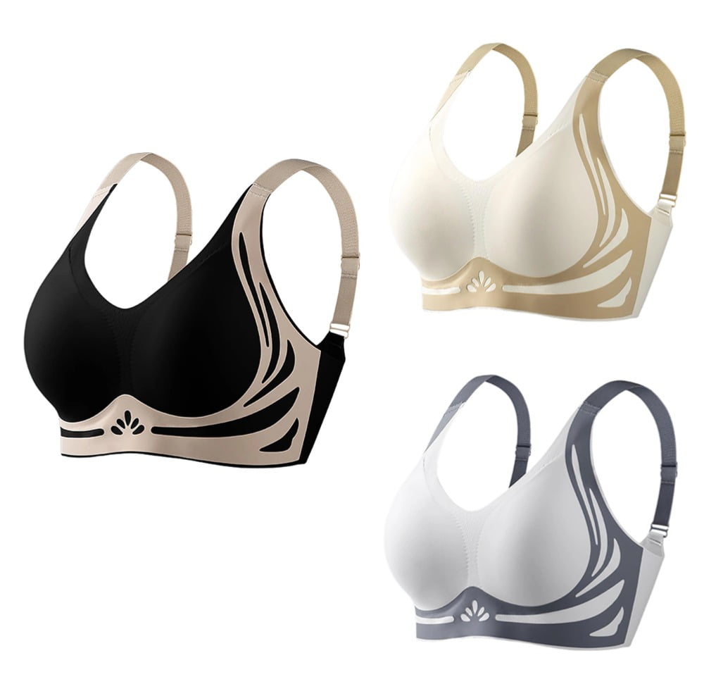 XADYUY 3 PCS Comfortable Push Up Bra, Lushfitting - Powerful Push-Up ...