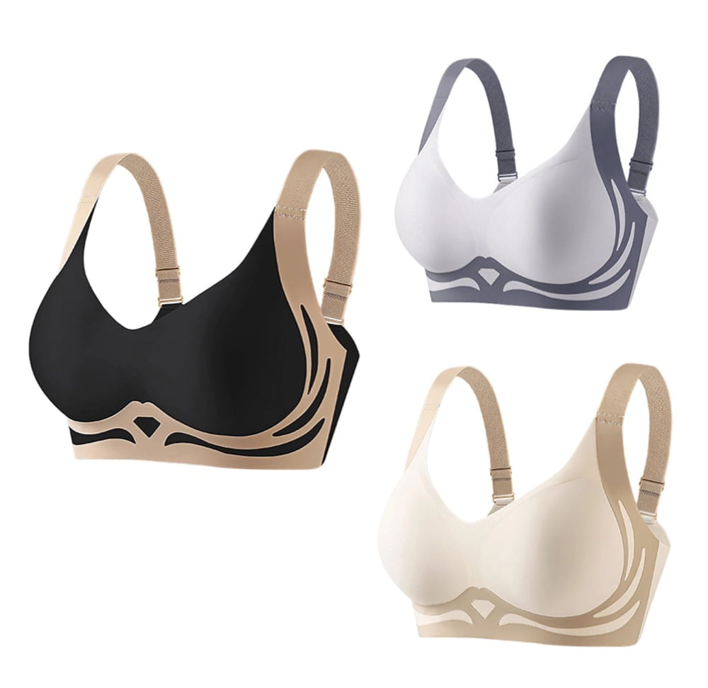 XADYUY 3 PCS Comfortable Push Up Bra, Lushfitting - Powerful Push-Up ...