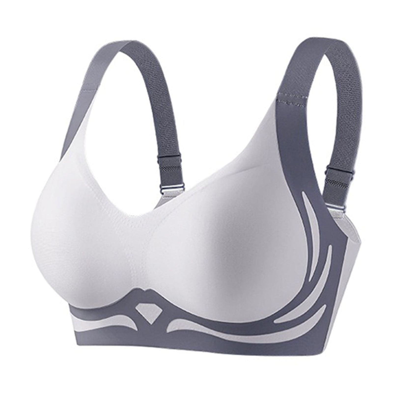 XADYUY Seamless Bras for Women, Wireless Push-Up Bra for Older Women ...