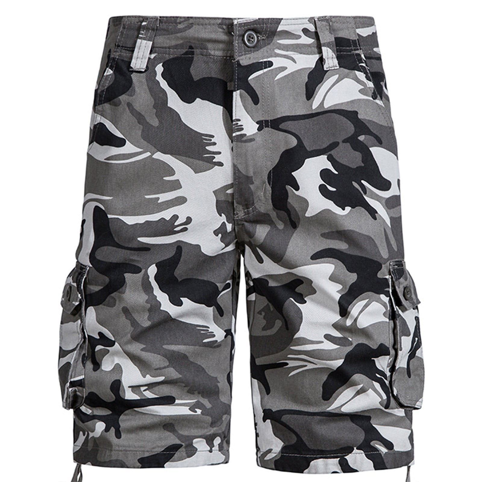 XADYUY Camo Cargo Shorts for Men Stretch Relaxed Fit Multi-Pockets ...