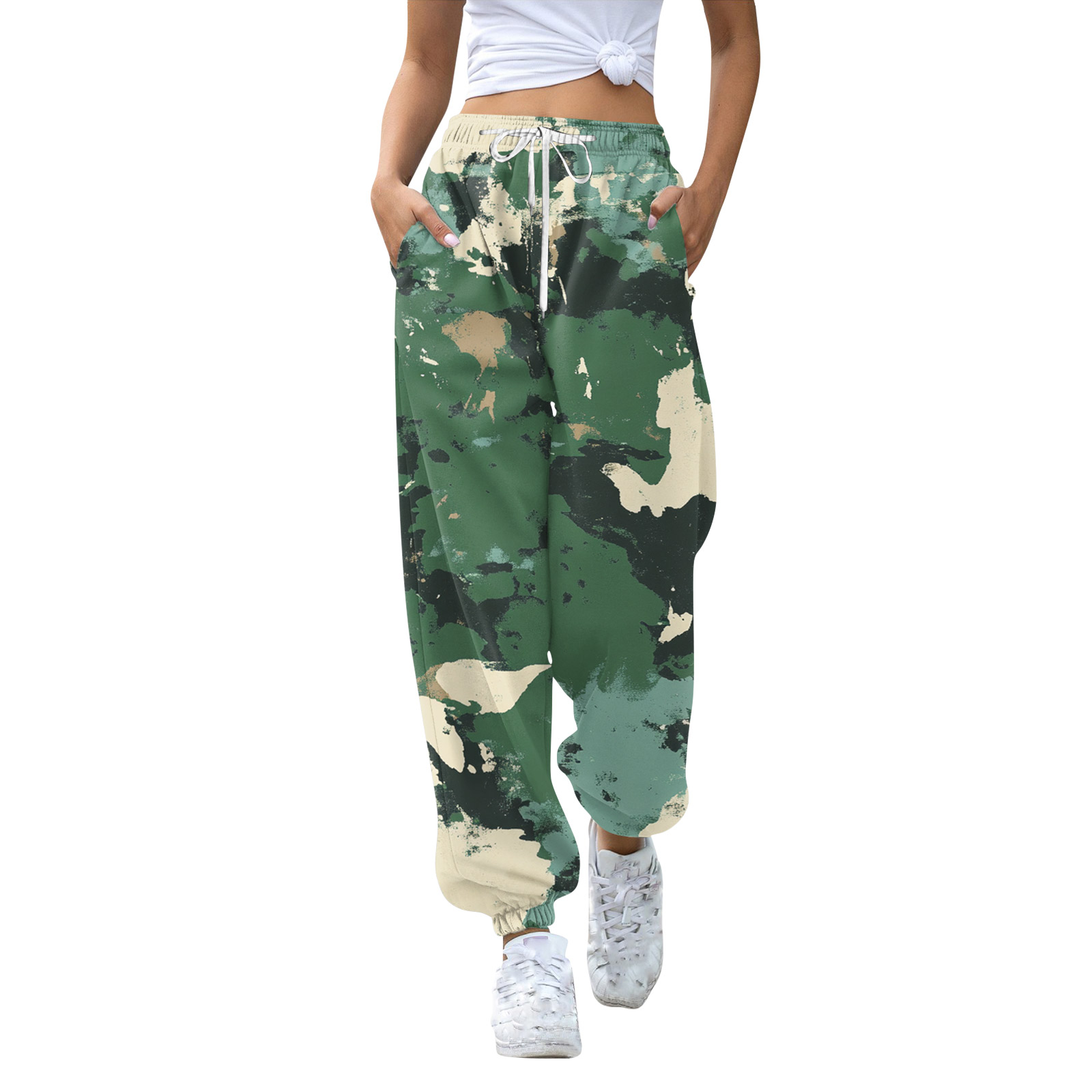 XADYUY Girls Camo Pants Size 10-12 Baggy Elastic Waist Girls Camo ...