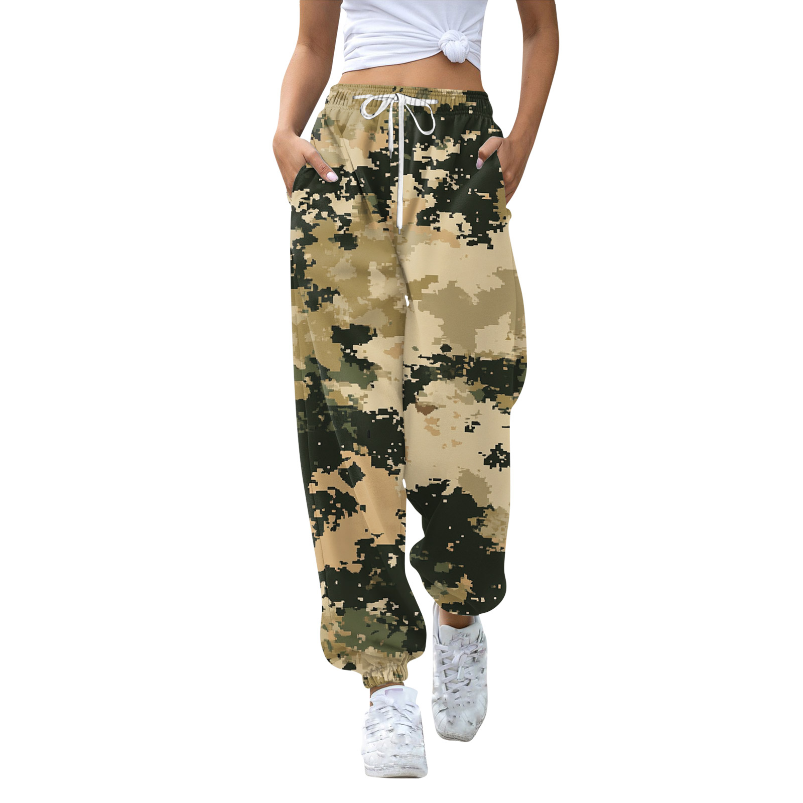 XADYUY Girls Camo Pants Size 10-12 Baggy Elastic Waist Girls Camo ...