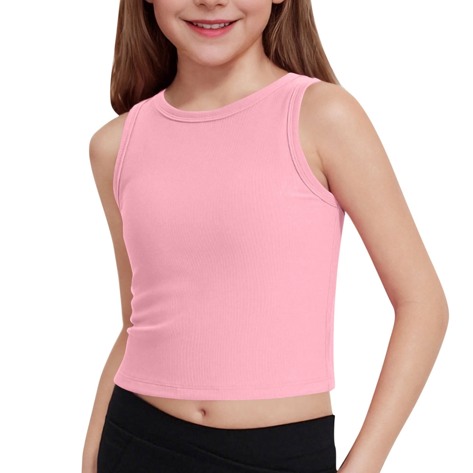 XADYUY Girls Ribbed Tank Top 7-16 Ribbed Knit Girls Athletic Tops 10-12 ...