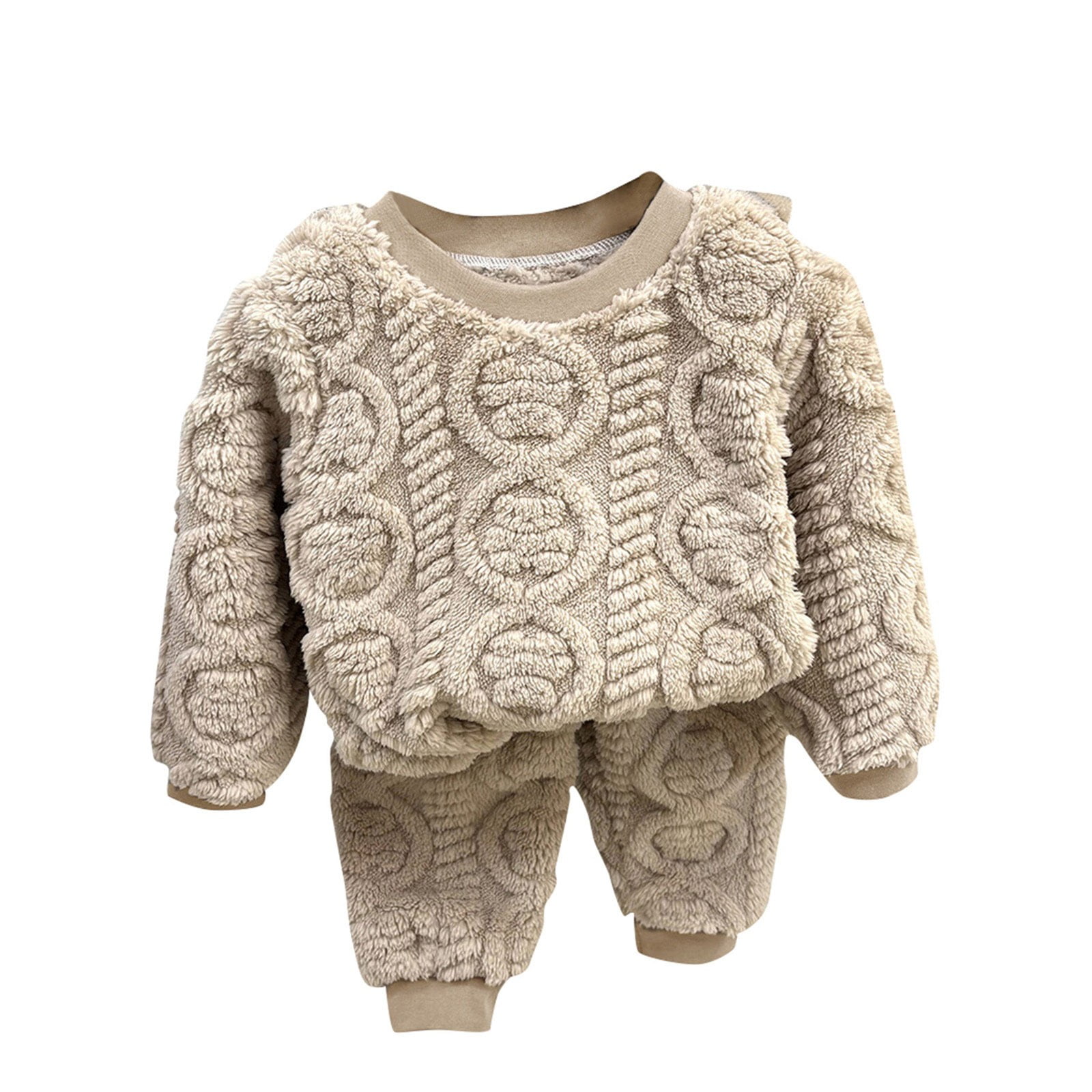 XADYUY Girls Winter Pajamas Size 7-8 Fuzzy Warm Fleece 2 Piece Pjs Set ...