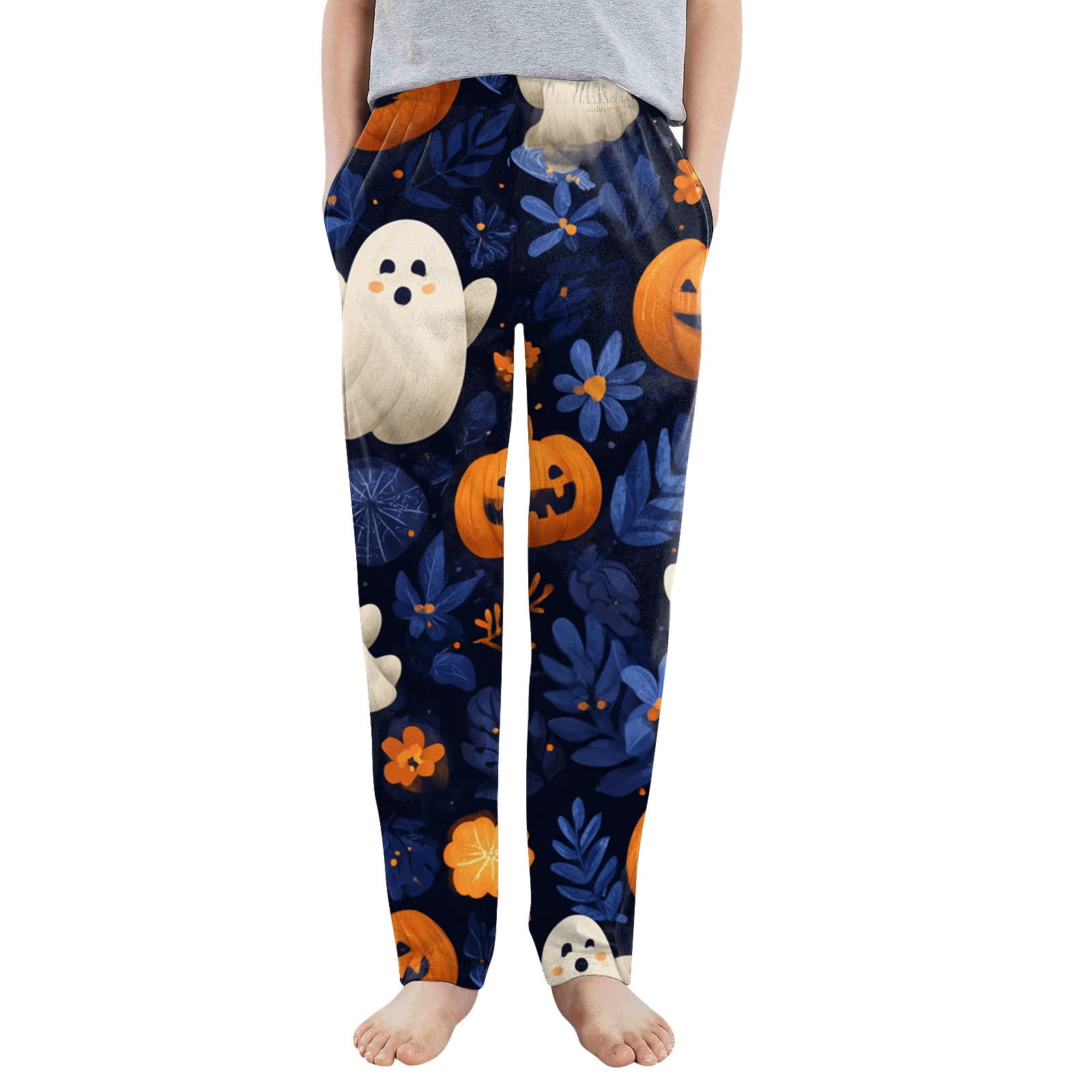 XADYUY Halloween Sweatpants for Girls 14-16 Ghost Pumpkin Graphic Cinch ...