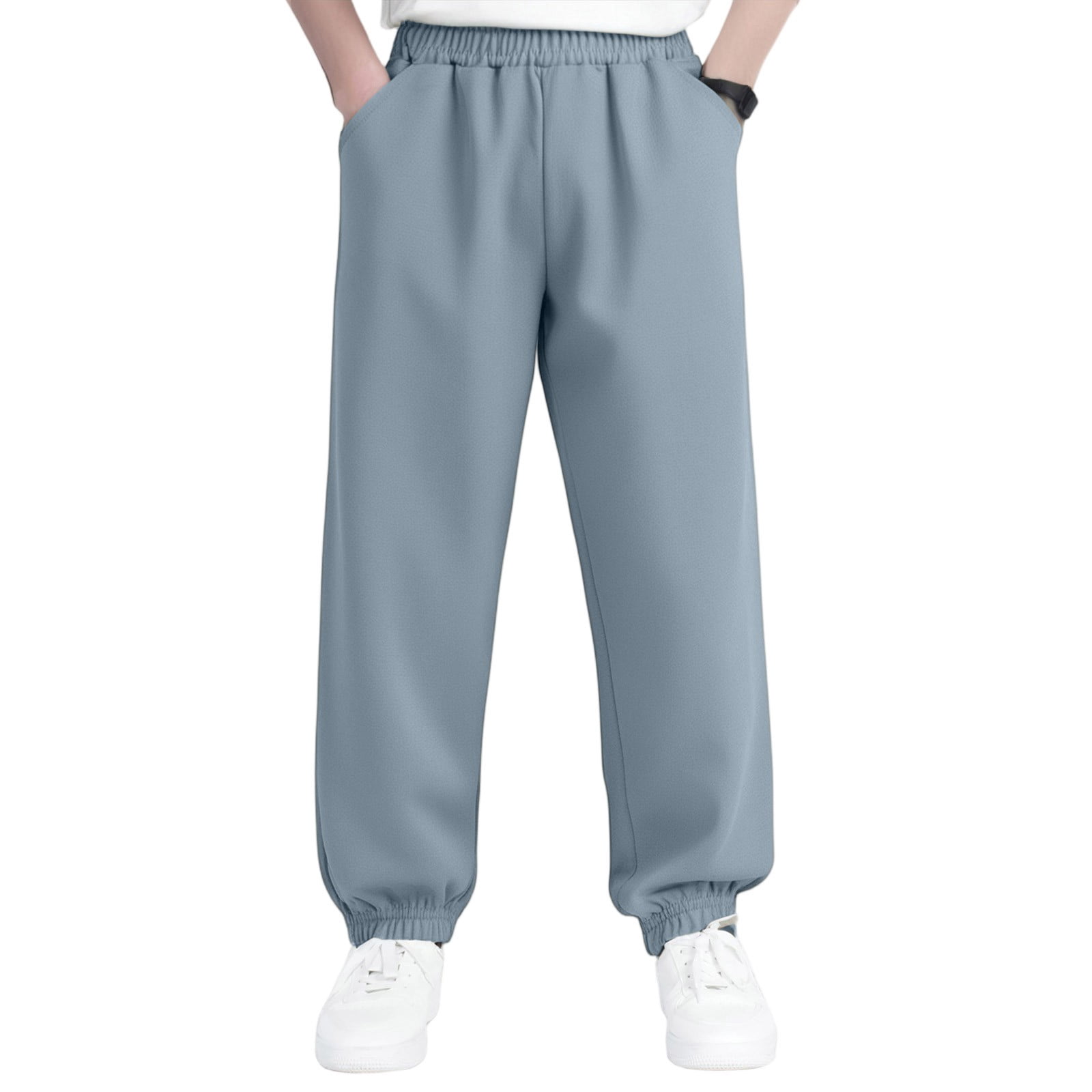 XADYUY Jogging Pants for Girls 10-12 Baggy High Waisted Cinch Bottom ...