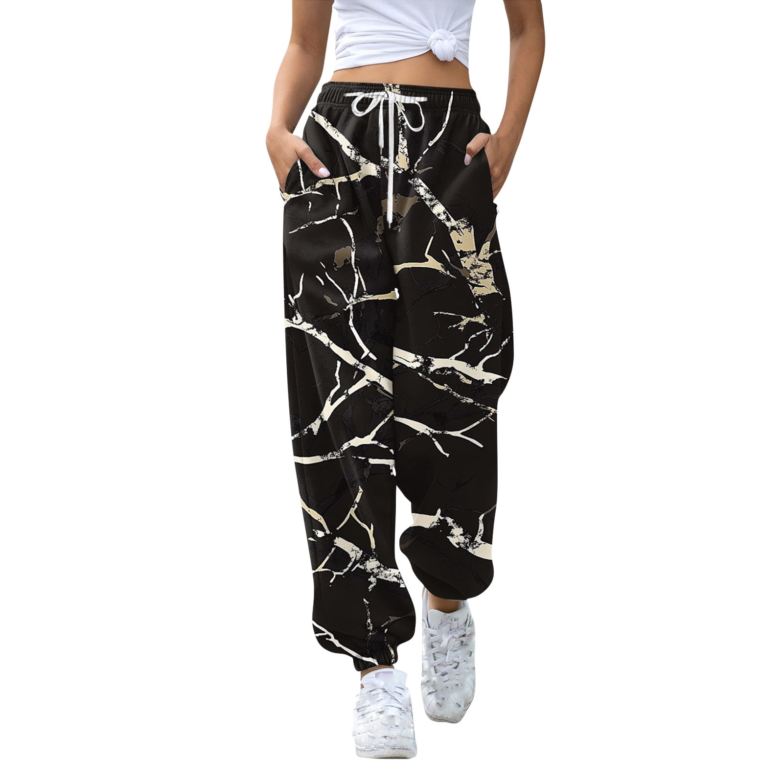 XADYUY Kids Camo Pants for Girls Baggy Elastic Waist Girls Camo Joggers ...