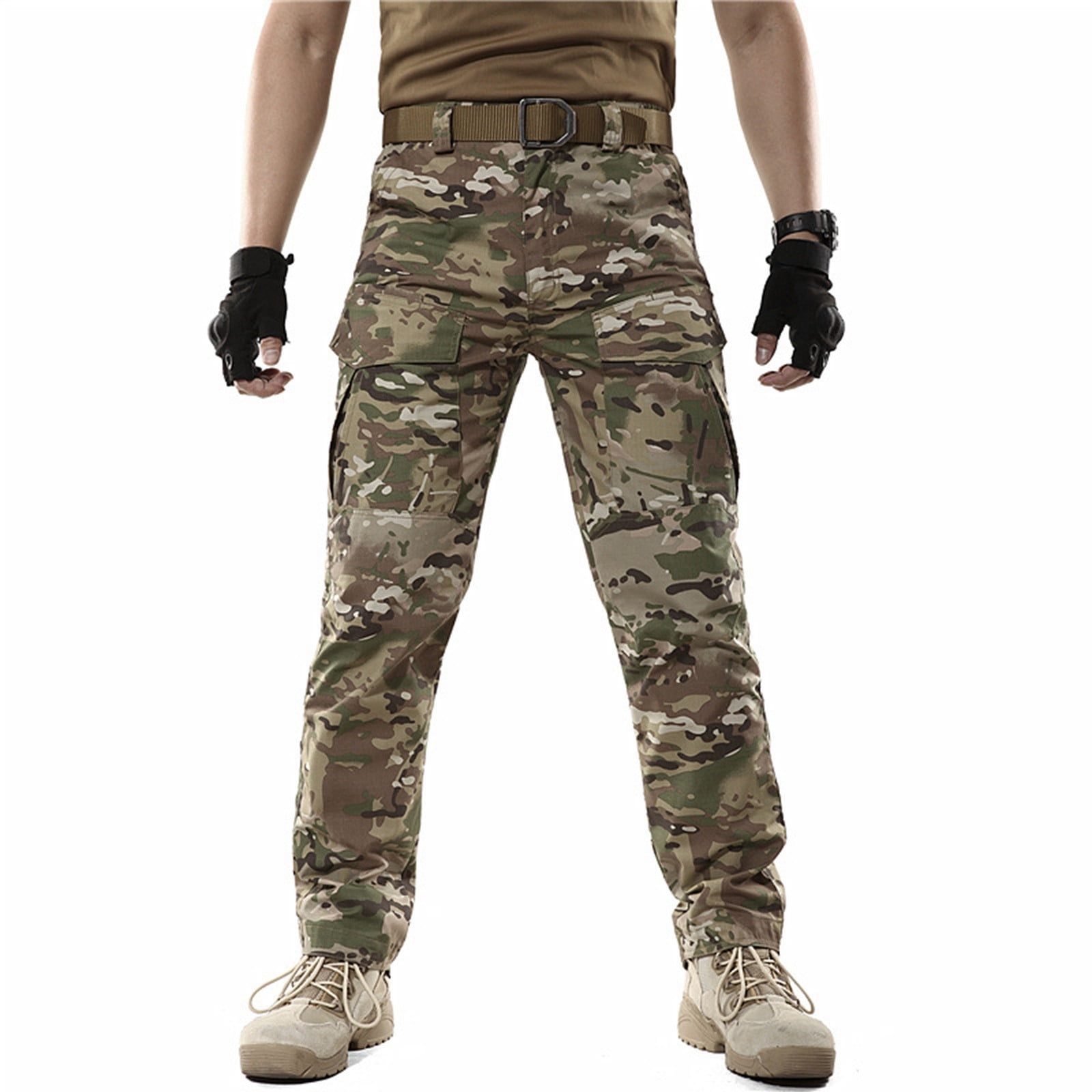 XADYUY Tactical Pants for Men Relaxed Fit Stretch Flex Camo Military ...