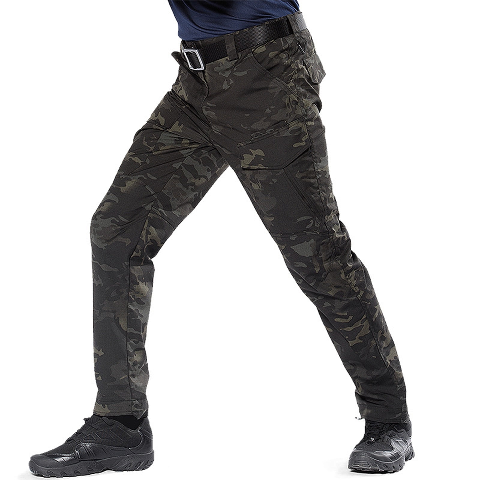 XADYUY Tactical Pants for Men Stretch Camo Military Hiking Pants Water ...