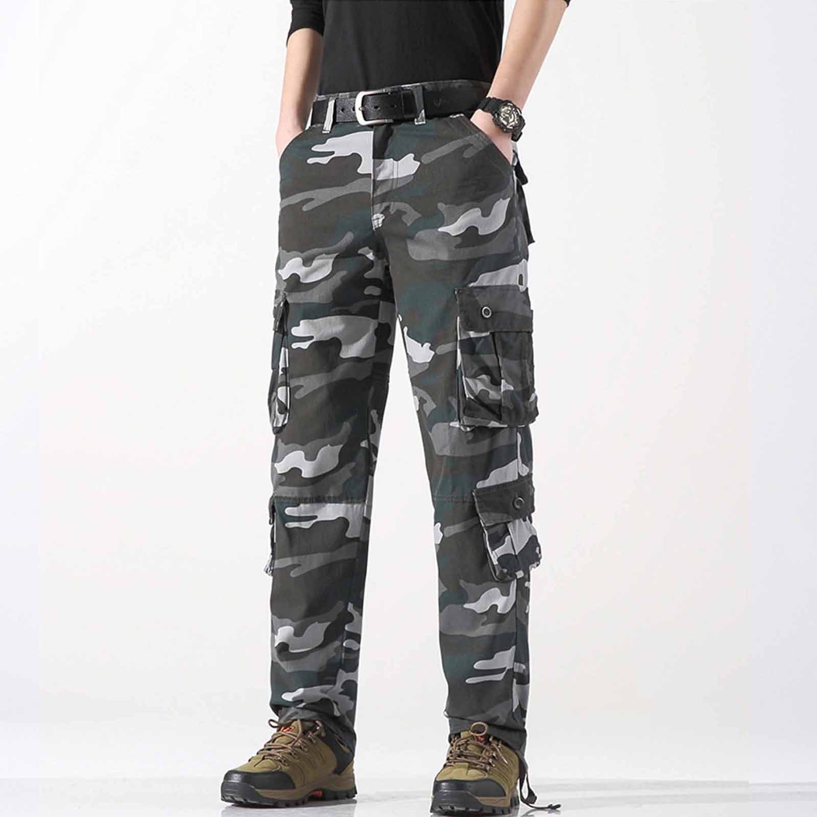 XADYUY Tactical Pants for Men Stretch Flex Camo Military Hiking Pants ...