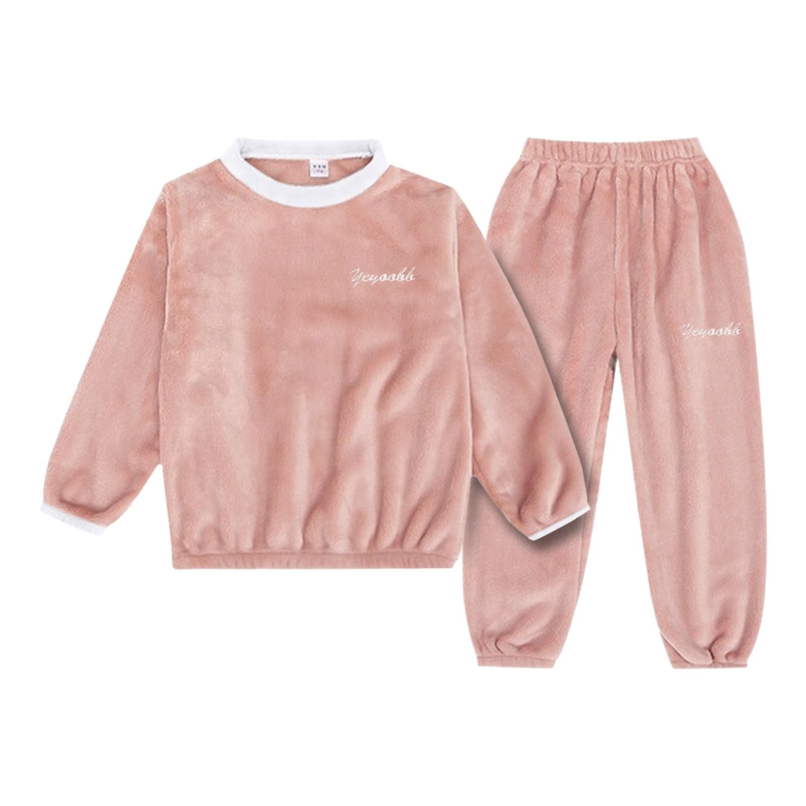 XADYUY Toddler Winter Pajamas 3t Girls Fuzzy Warm Fleece 2 Piece Pjs ...