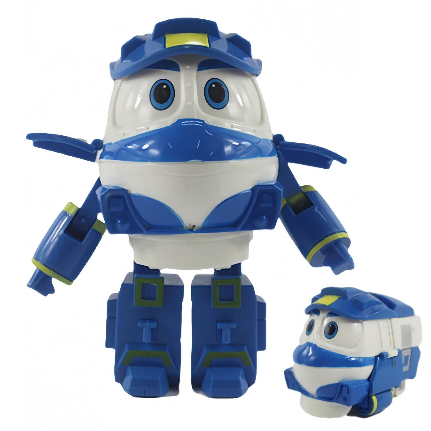 XAGVHIM Robot Trains 4pcs Train Family Shape-Shifting Robots Kay Train Family Members Shape ...