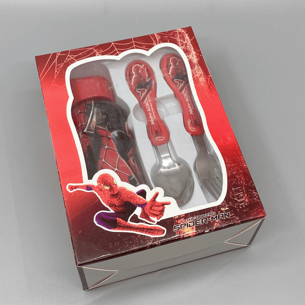 HELANHO Spiderman Superhero-Themed 3-Piece Cutlery Set - Stainless ...