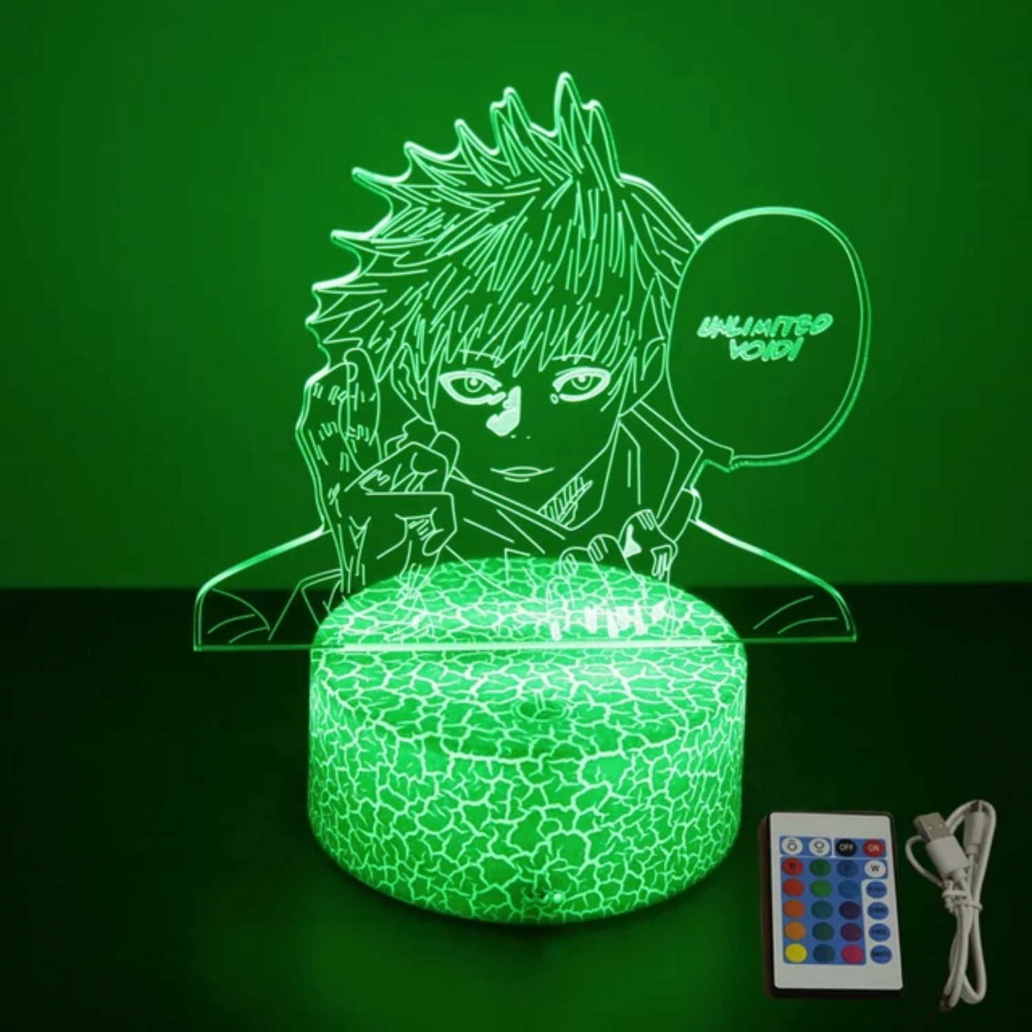 XAOCENH 3D Anime Lamp Jujutsu Kaisen Led Night Light RGB Table Lamps ...