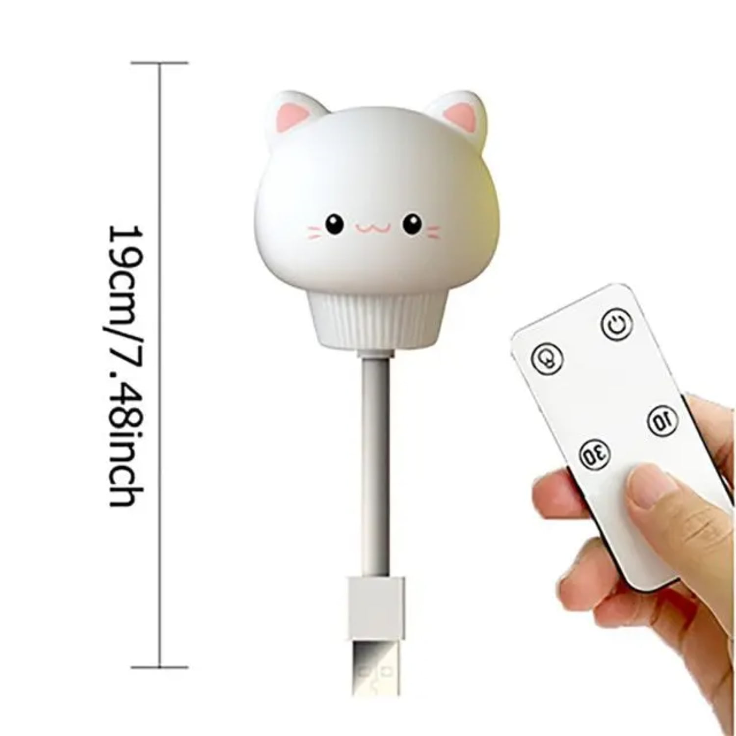 XAOCENH Adorable Cute Chick Kitten LED Night Light Lamp with Remote ...
