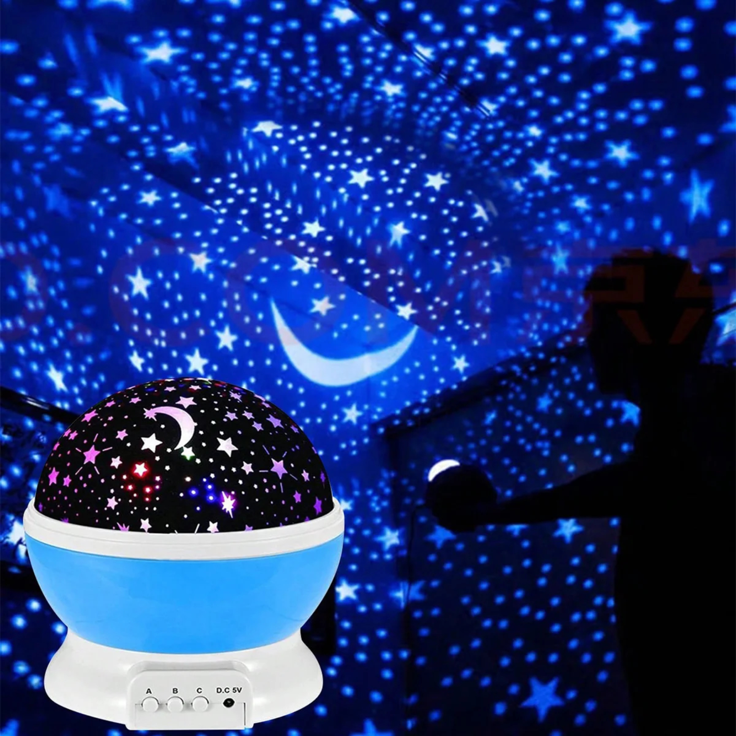 XAOCENH Beautiful LED Projector with Twinkling Stars - Enhances Nursery ...