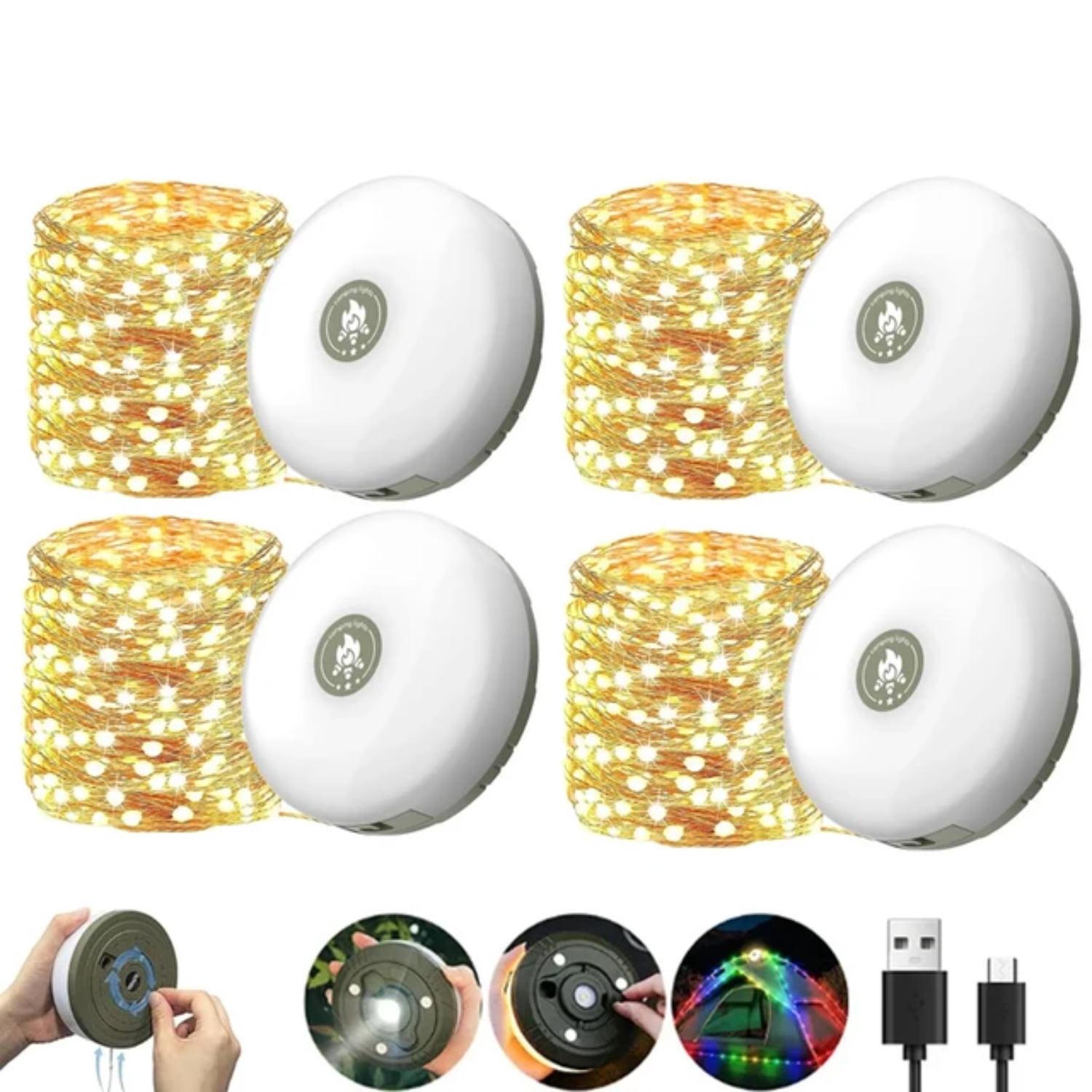 XAOCENH Camping Lamp Strip Atmosphere 10M Length Waterproof Recyclable ...