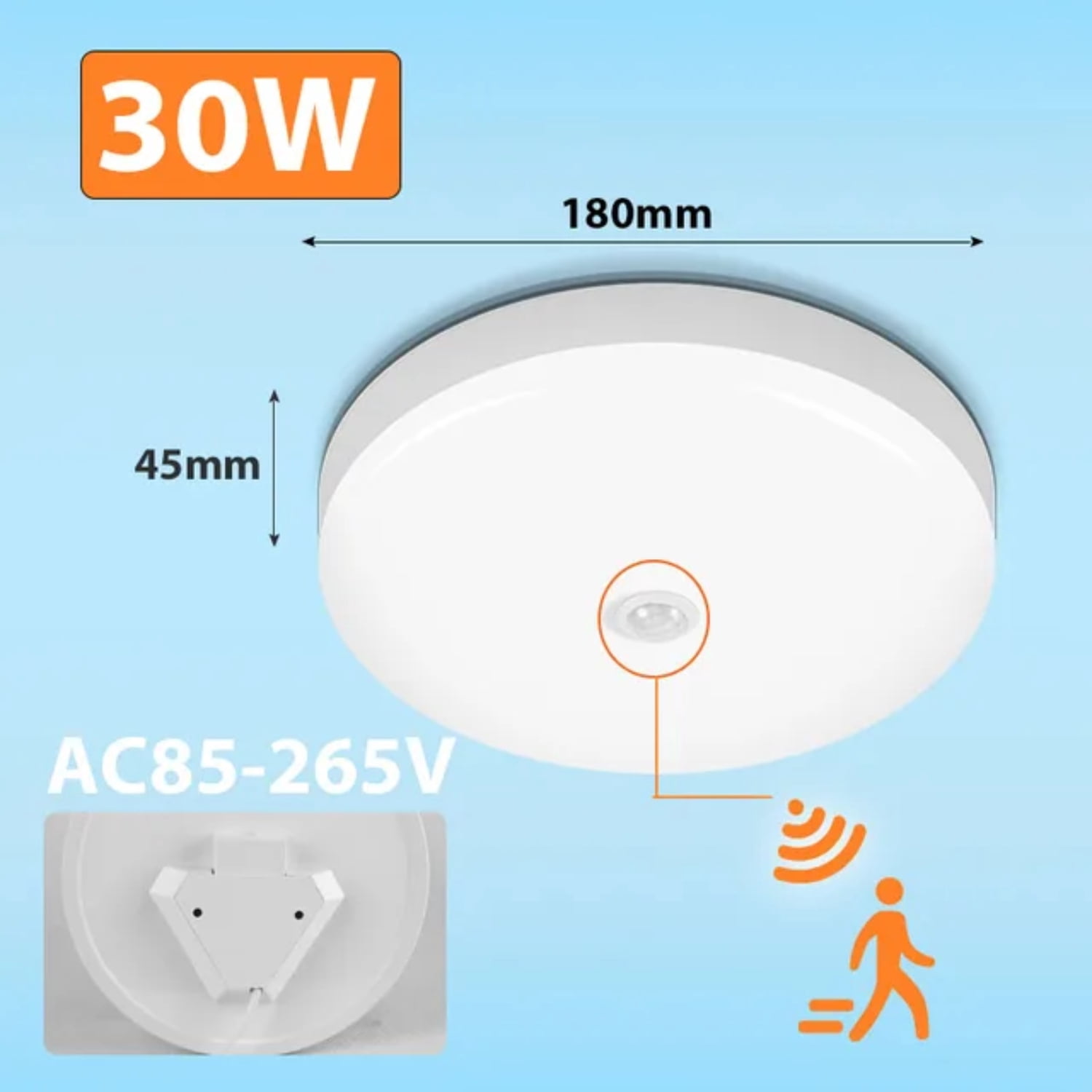 XAOCENH Choose from Stylish and Contemporary Modern UFO Ceiling Lamp with PIR Motion Sensor ...