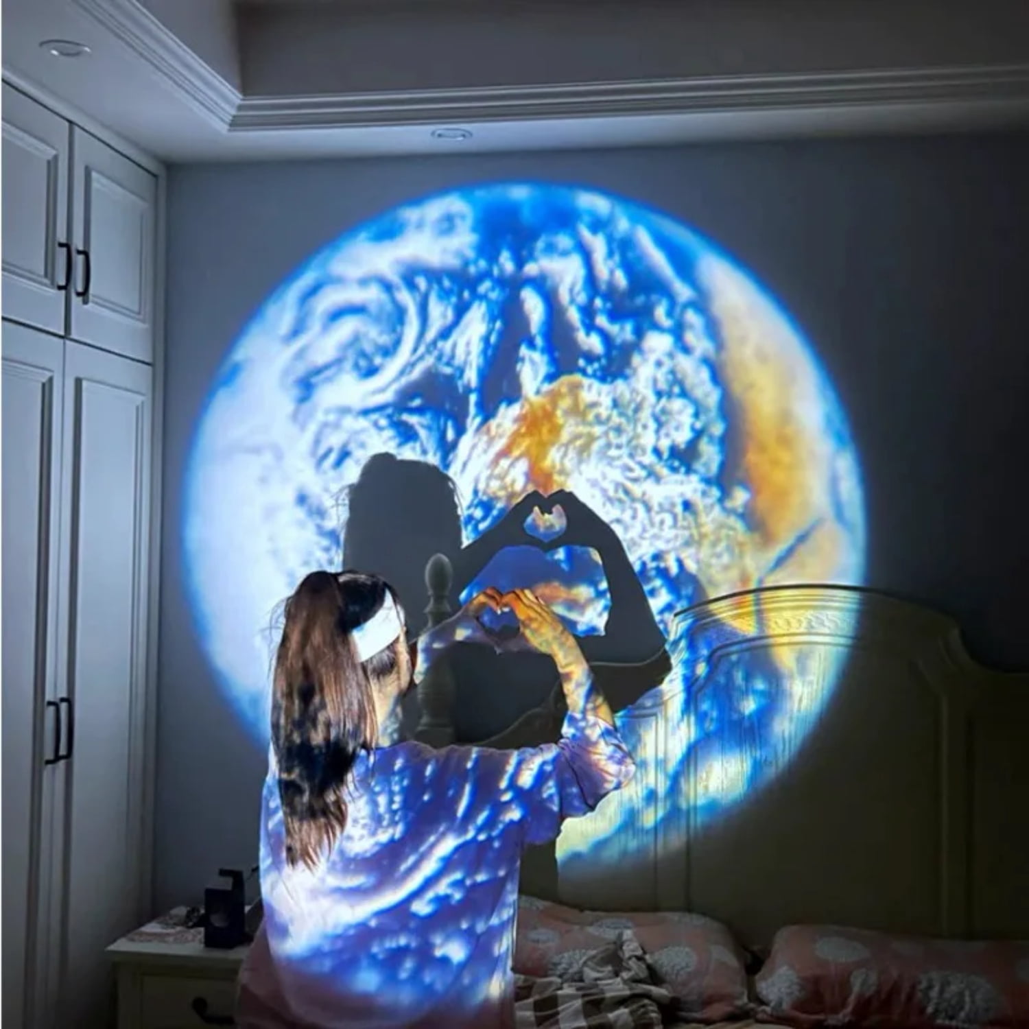 XAOCENH Create Enchanting Atmosphere with Rechargeable Earth Projection ...