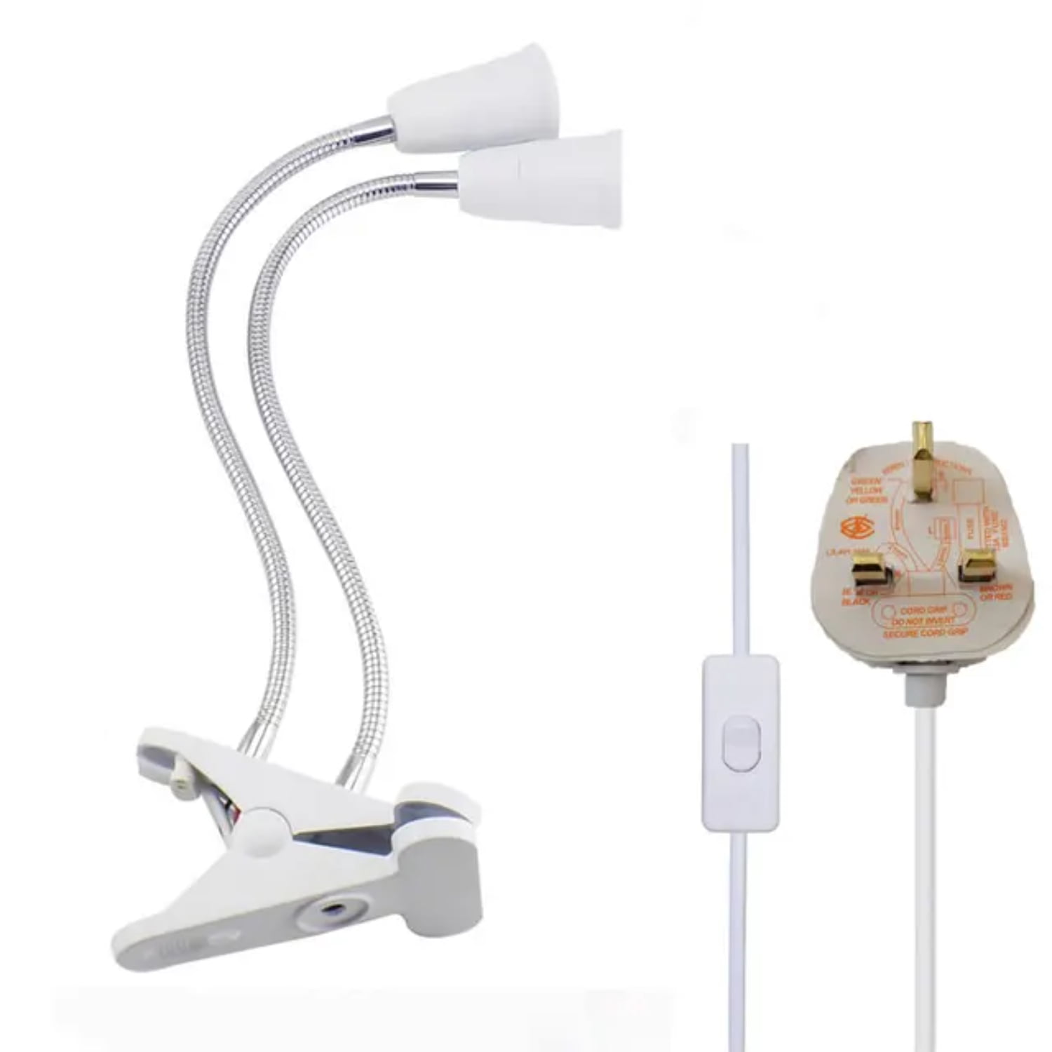 XAOCENH EU Plug Degrees Flexible Desk Lamp Holder E27 Base Light Socket ...