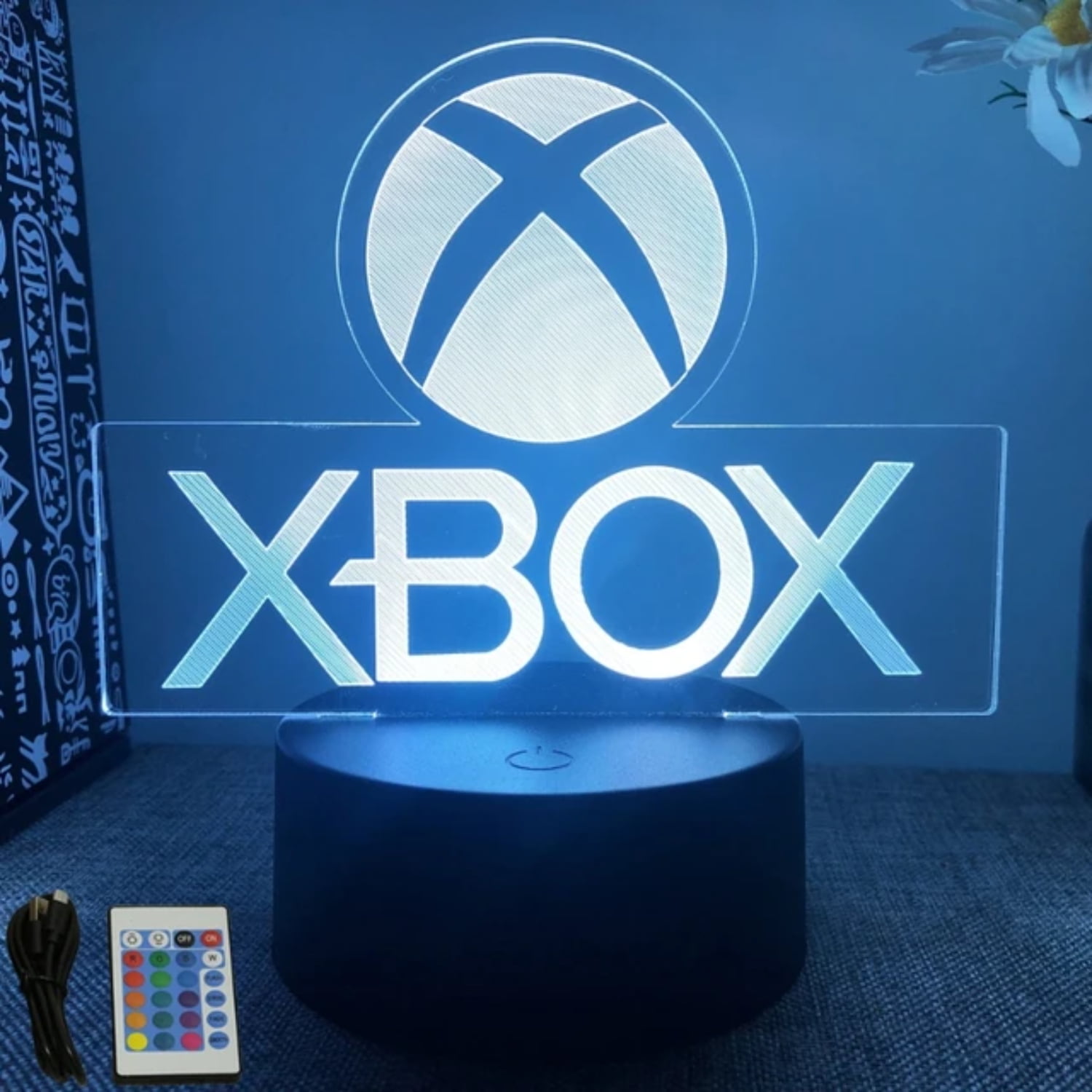 XAOCENH Gaming Lamp 3D Night Light Gaming Room Desk Setup Lighting ...