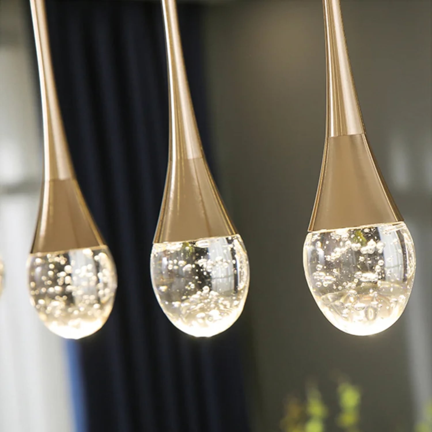 XAOCENH Modern Bubble crystal LED Pendant Light Bedroom Living Room ...
