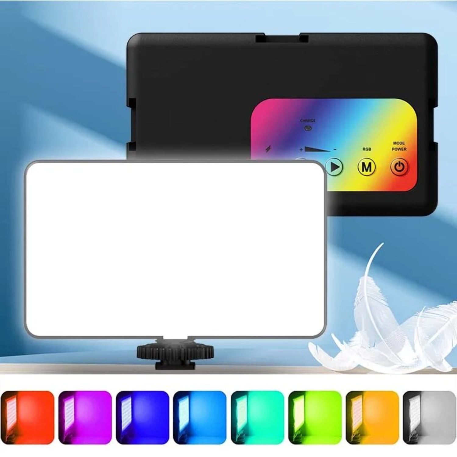 XAOCENH RGB Video Panel Light Pocket EDC Fill Light Dimmable 2500-7000K ...