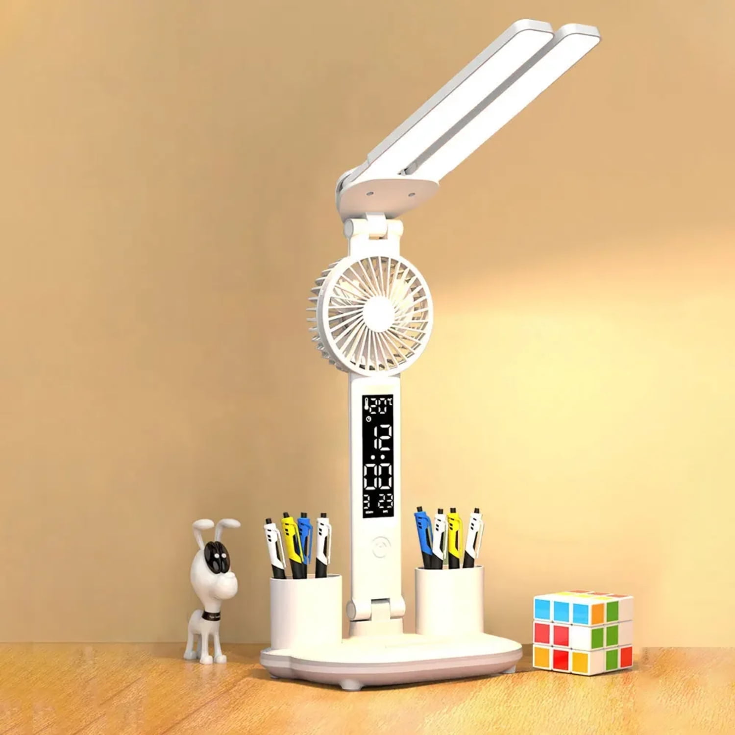 XAOCENH Rechargeable Table Lamp Study Desk Lamp Reading Light Dual ...