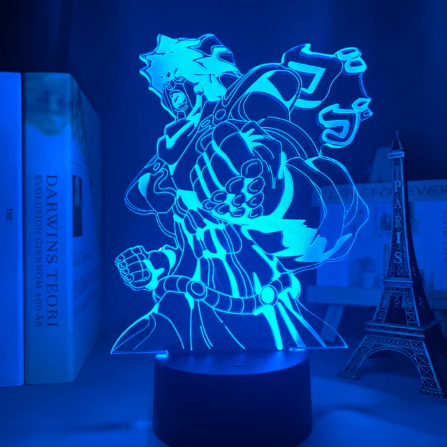 XAOCENH Stunning Bizarre Unique 3D Lamp with Jotaro Kujo Figure ...