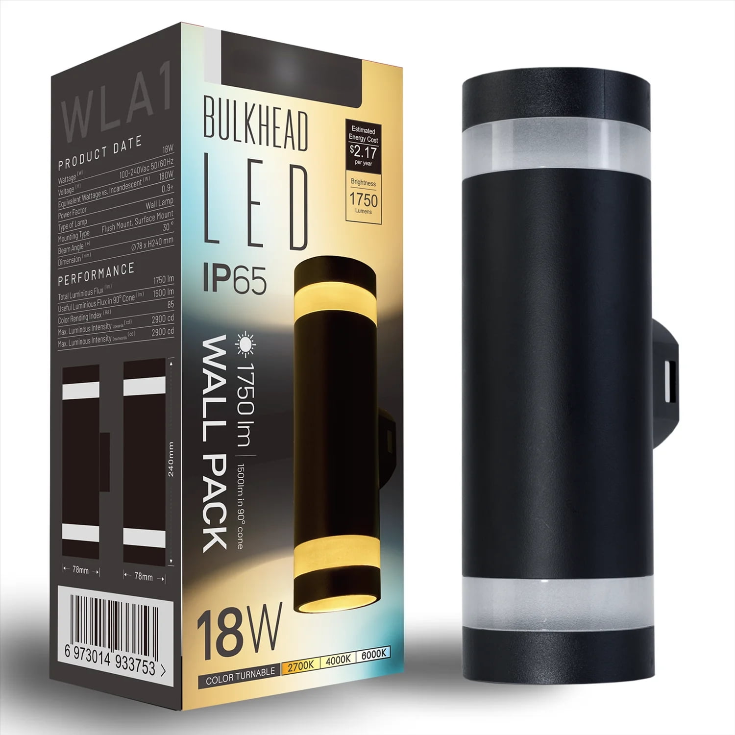 XAOCENH Stylish Energy-Efficient and Weatherproof 18W LED Outdoor Wall ...