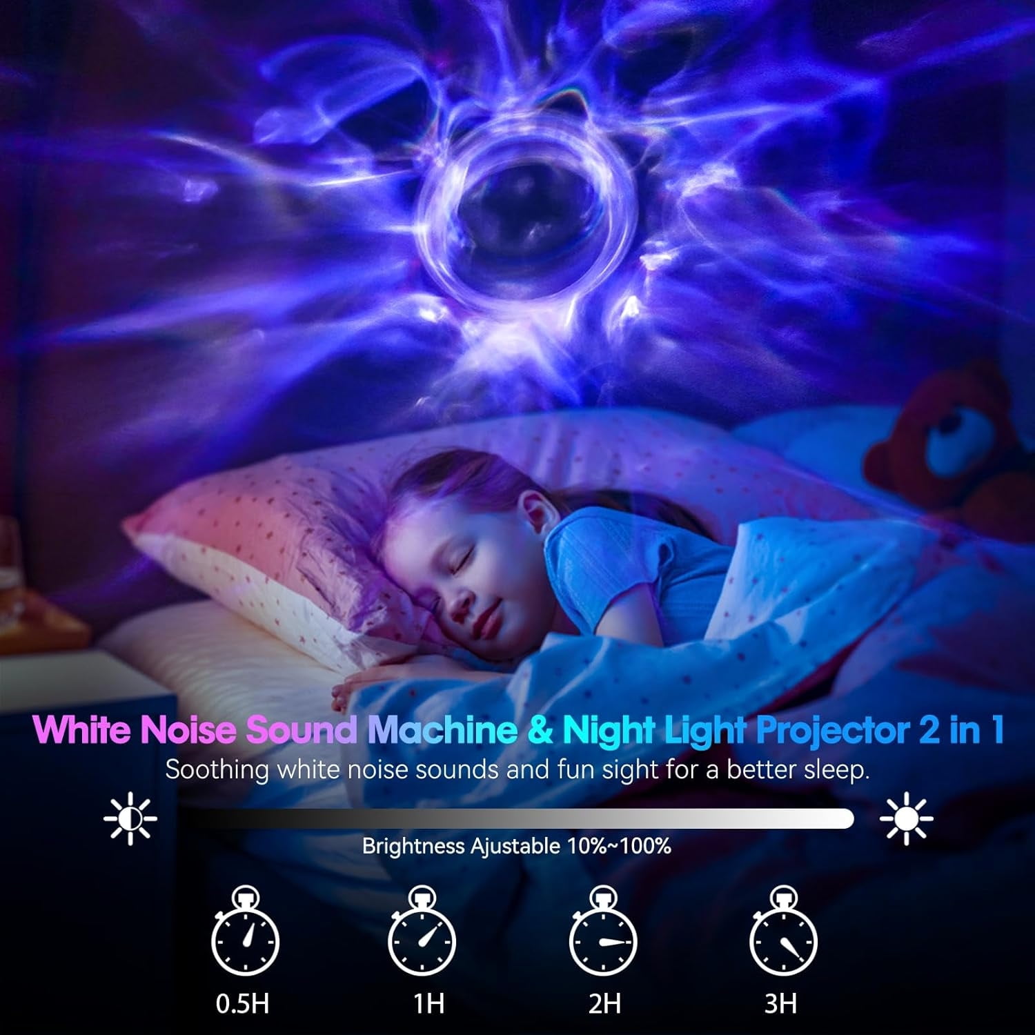 XAOCENH Tranquil Bedtime Enhanced by Stunning Robot Star Projector ...
