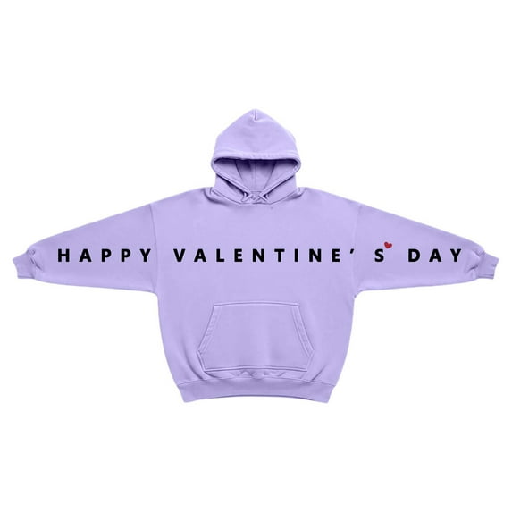 XAOFW Couple'S Hoodies Sweatshirts Matching Letter Print Hooded Front ...