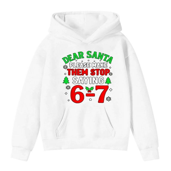 XAOFW Kid Hoodie Sweatshirt Girls Fall Winter Outerwear 6 7 Number ...