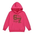 XAOFW Kids Hoodies Sweartshirts Leopard 6 7 Number Printed Girls Pocket ...