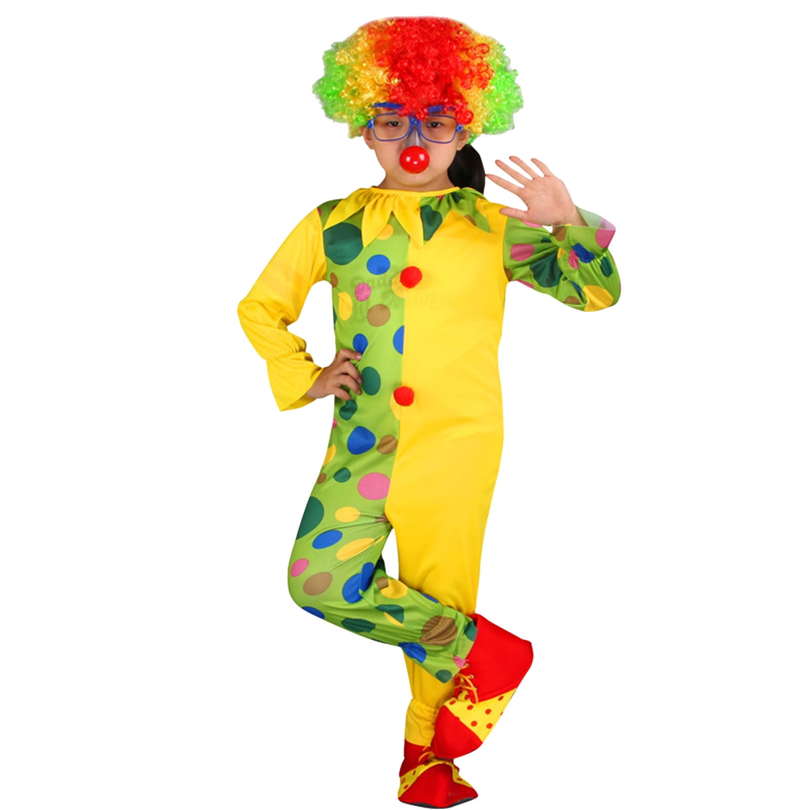 XAOFW Kids Outfits Childrens Clown Dress Up Stage Performance Play ...