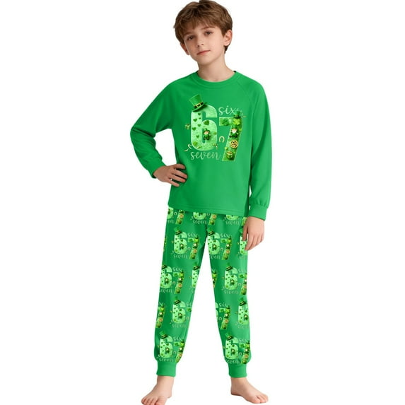 XAOFW Kids Sets Girls St Patrick'S Day Doodle 6 7 Number Print Two ...