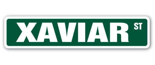 XAVIAR Street Sign Childrens Name Room Sign | Indoor/Outdoor | 36" Wide ...