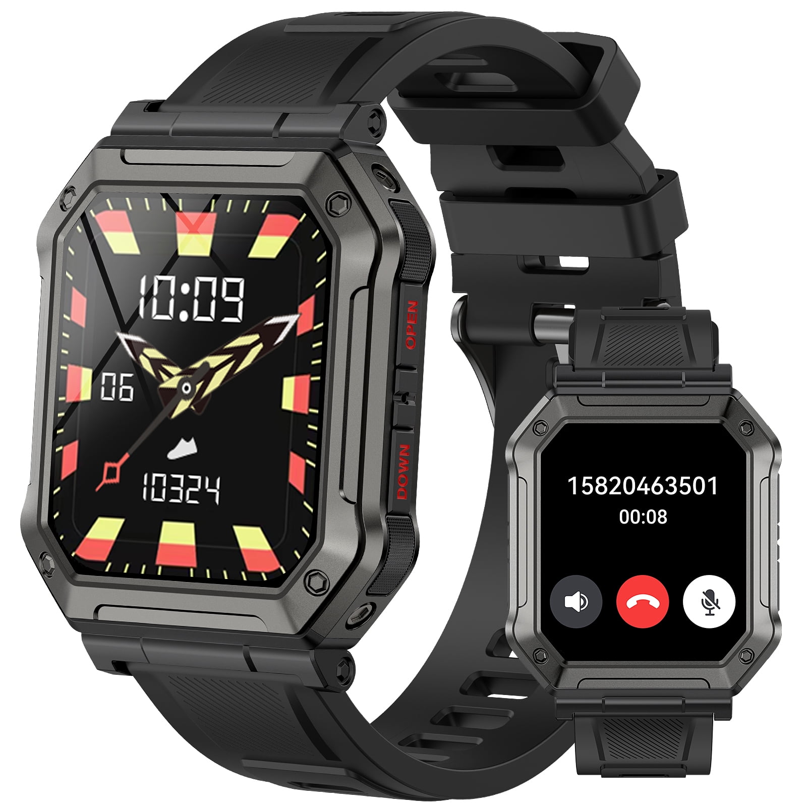 XAXRE H31 Smart Watches for Men with Call (Support Fast SOS/Silent Mode ...