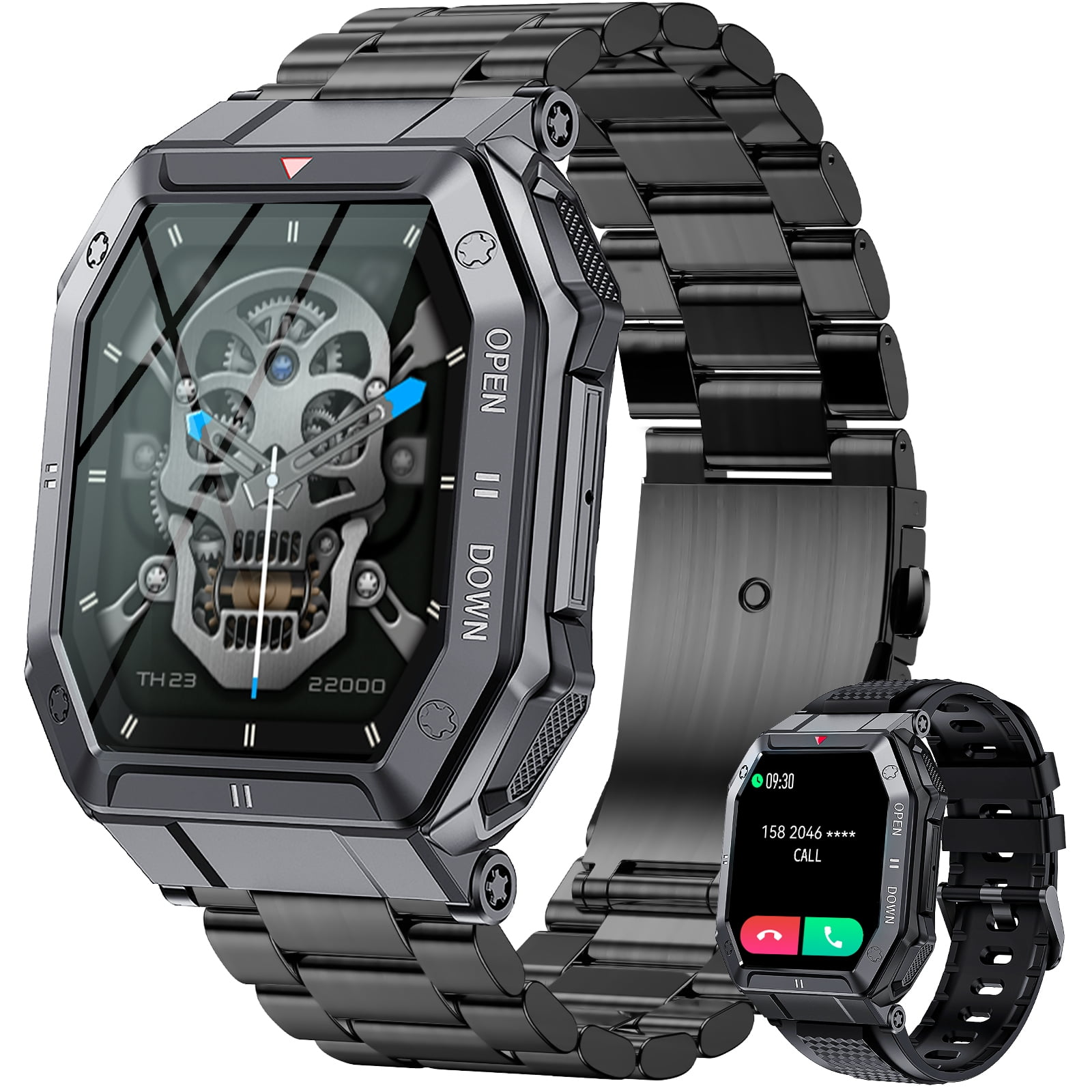 XAXRE Military Smartwatch for iPhone and Android, IP67 Waterproof ...