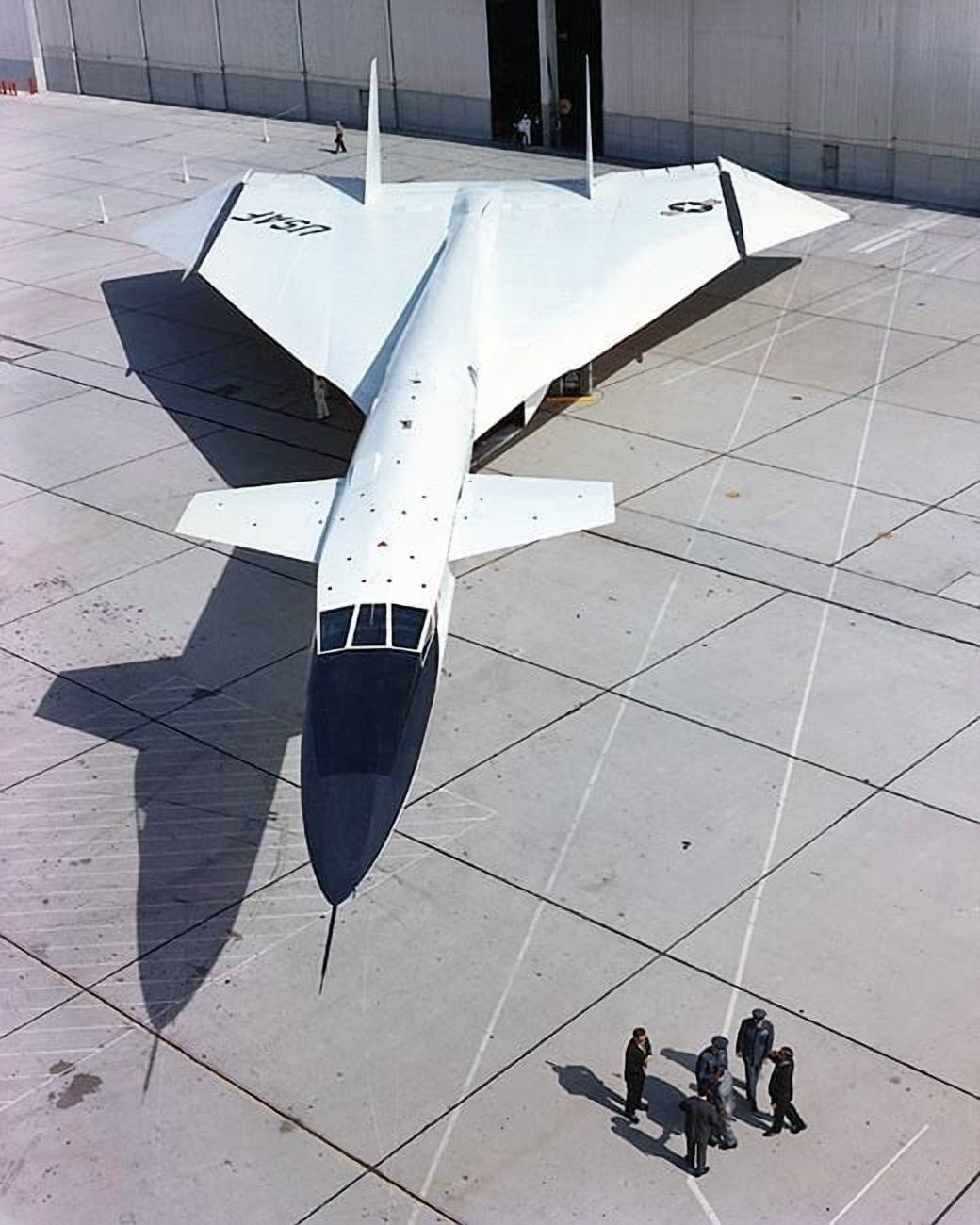 XB-70 / XB-70A Plane Parked by Hangar - 20x30 Inch Glossy Laminated ...